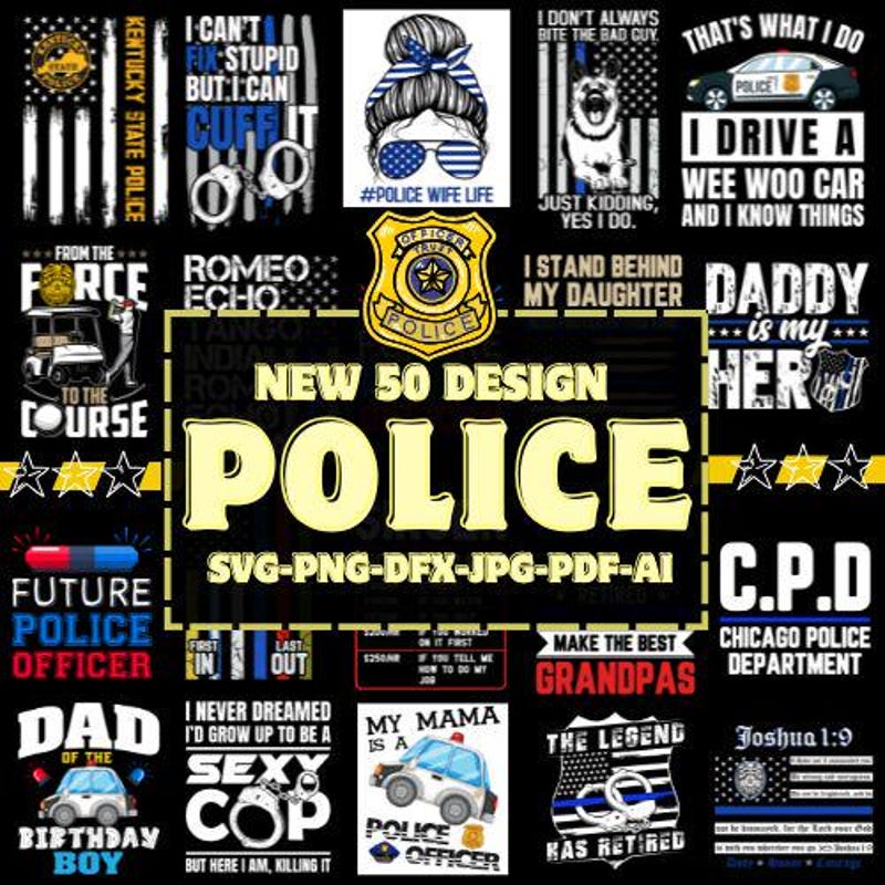Police Officer Svg - Etsy