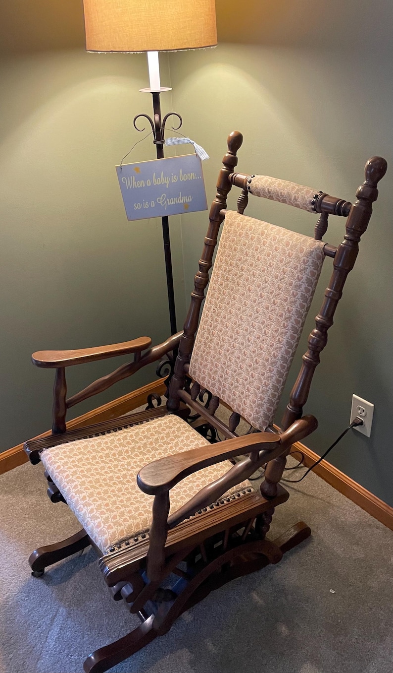 Vintage English Antique Eastlake Rocker Victorian Rocking Chair, Circa ...