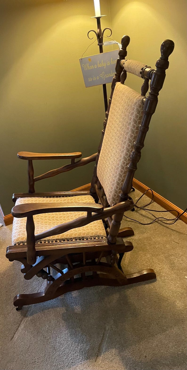 Vintage English Antique Eastlake Rocker Victorian Rocking Chair, Circa ...