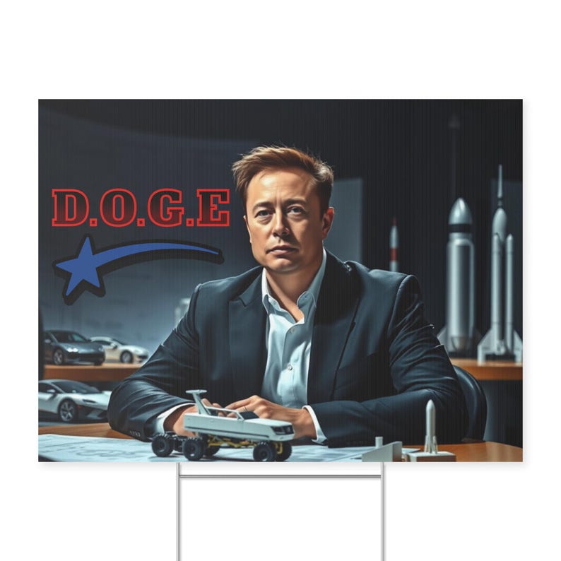 D.O.G.E. Yard Sign, Unique Yard Decor, Outdoor Sign, Funny Home Décor ...