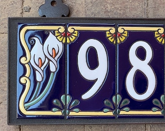 House Numbers Tile - Etsy