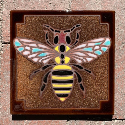 6x6 Bee on Copper - Etsy
