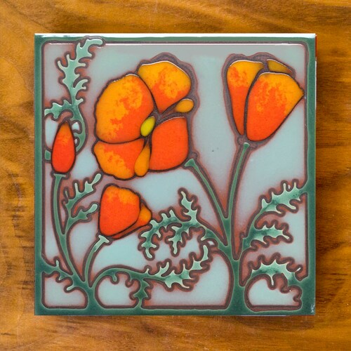 Hand Glazed Ceramic 6x6 Monarch Butterfly Tile - Etsy