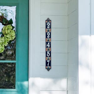 Vertical Tile House Numbers Address Set- Framed & Ready to Hang - Etsy