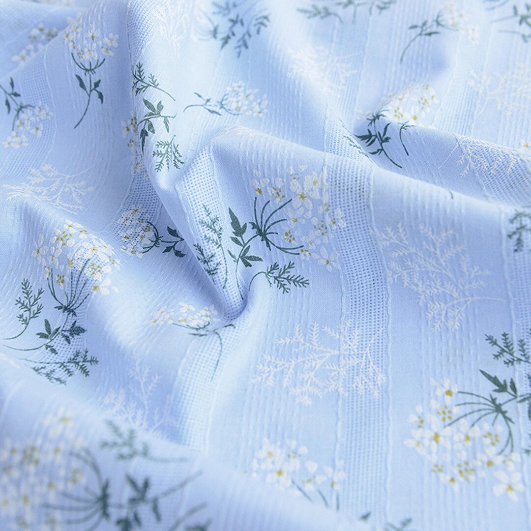 Vintage Floral Print Fabric- Cotton Fabric- Dimity Fabric Cottage Core ...