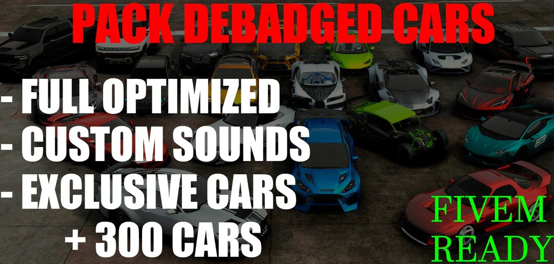 Debadged Car Pack for Fivem / Unbranded Car Pack for Fivem - Etsy