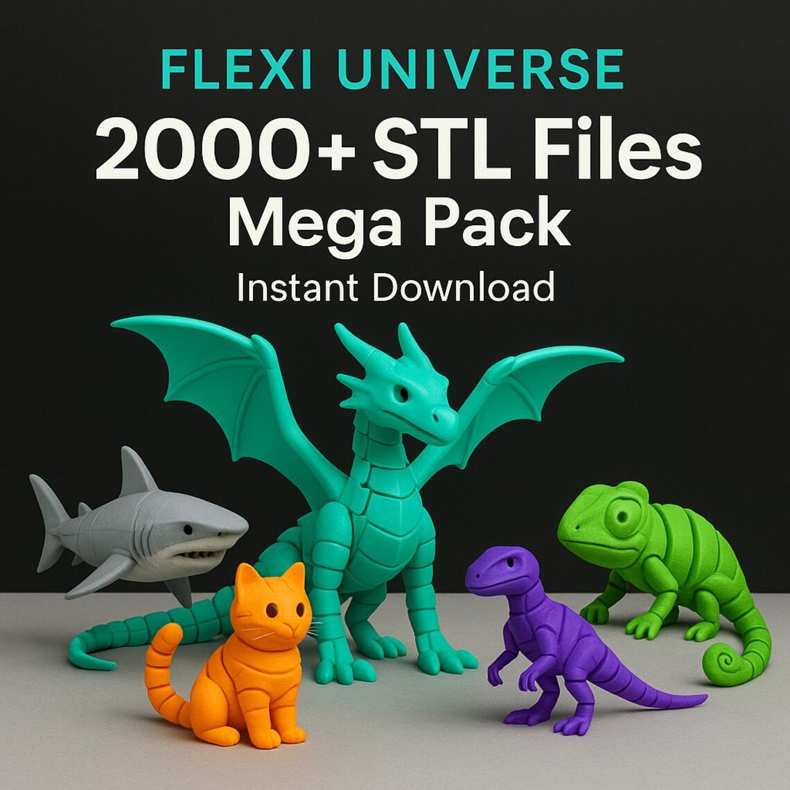 Flexi & Articulated 3D Models Mega Bundle | Ultimate STL Collection for ...