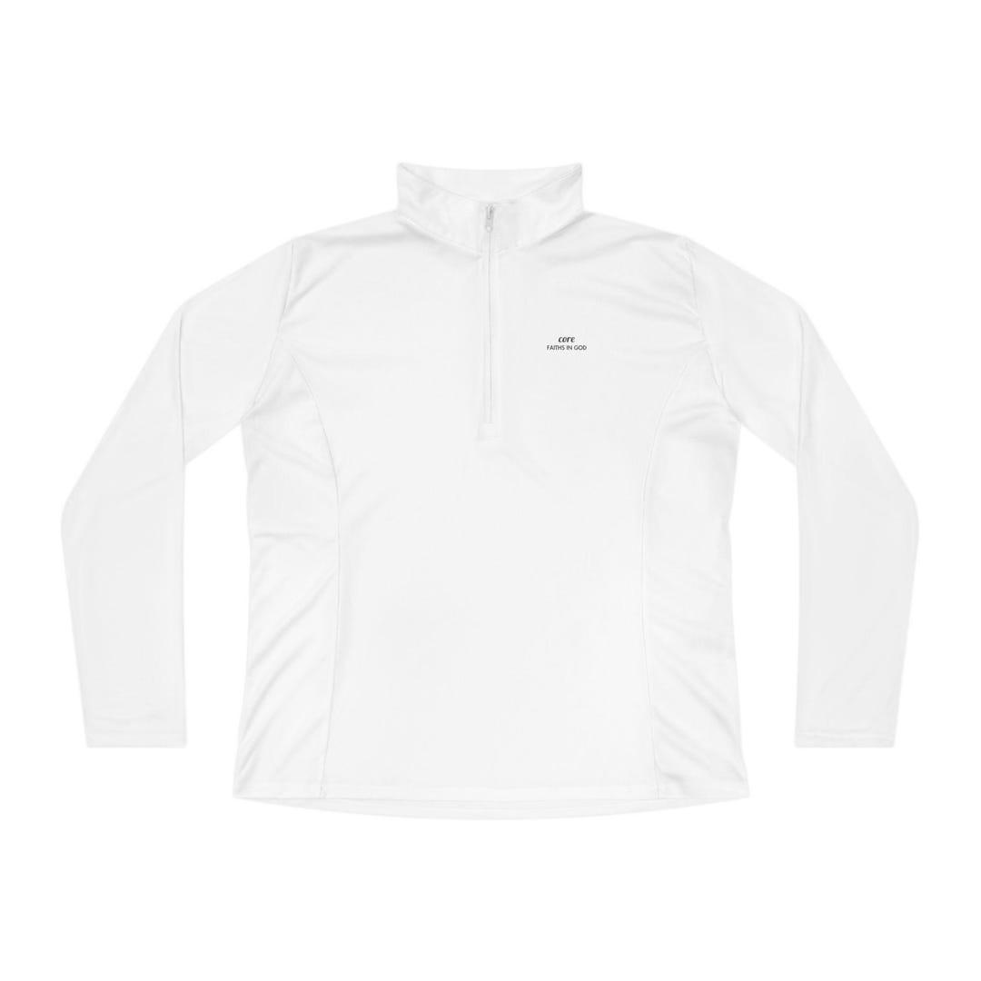 Faith-inspired Ladies Quarter-zip Pullover - Cozy Activewear, Gift for ...