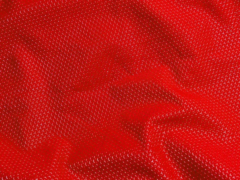 Tela de superhéroe - Malla tripunto roja (bermellón) - Etsy México