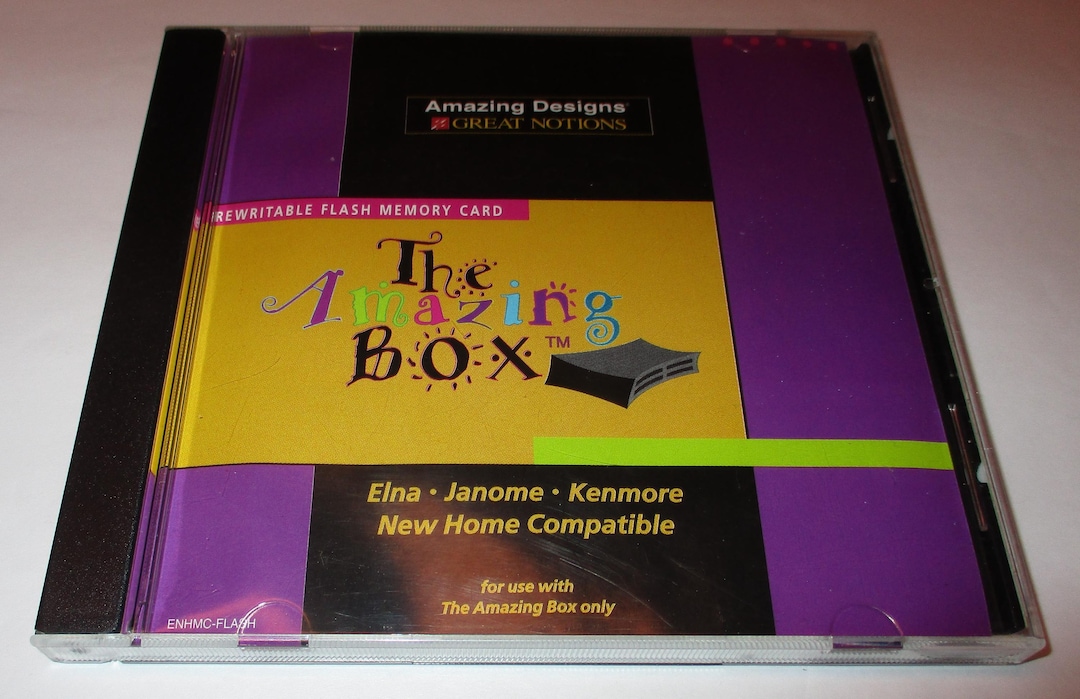 The Amazing Box Rewritable Flash Memory Card From Amazing Designs. Elna ...
