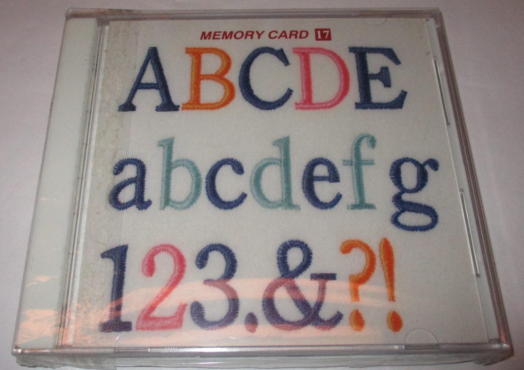 Janome Memory Card 17 Monogram Series Embroidery Designs. Like New ...