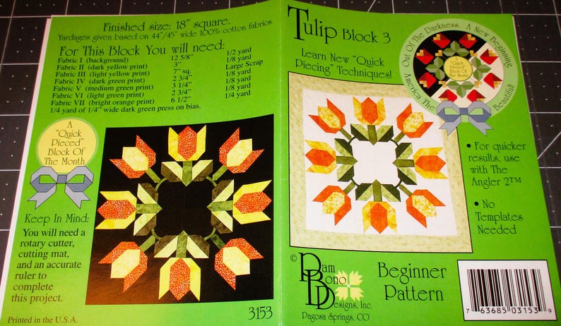 Pam Bono Designs "out of the Darkness, A New Beginning" Blocks. 9 Block ...