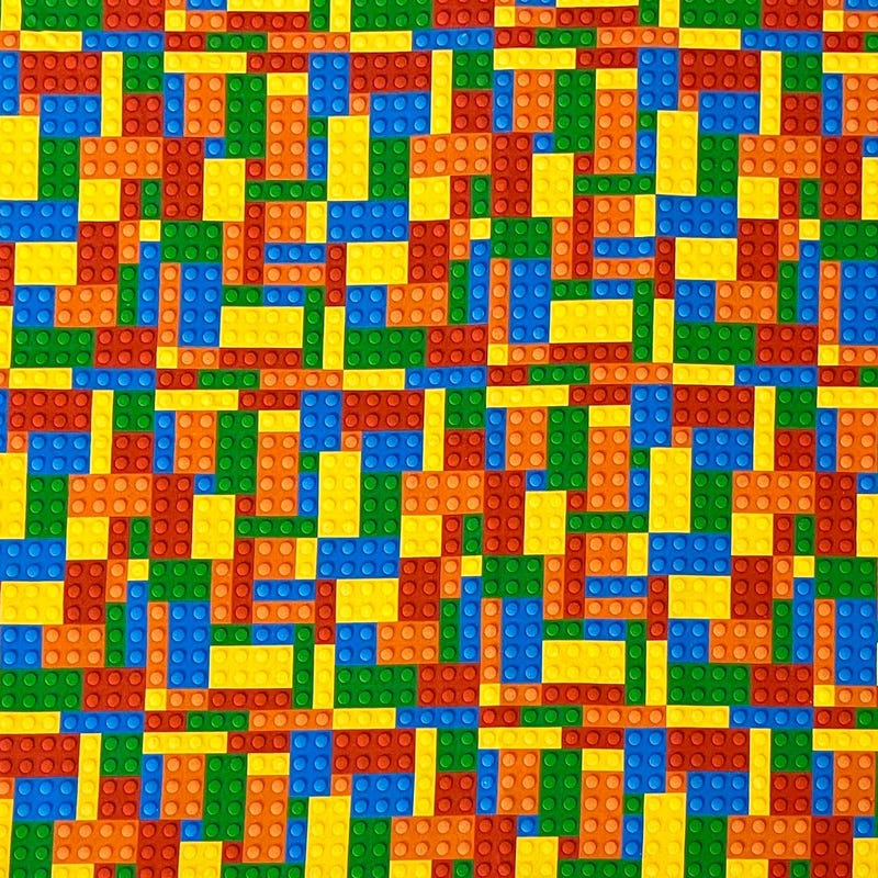 Legos Fabric - Etsy