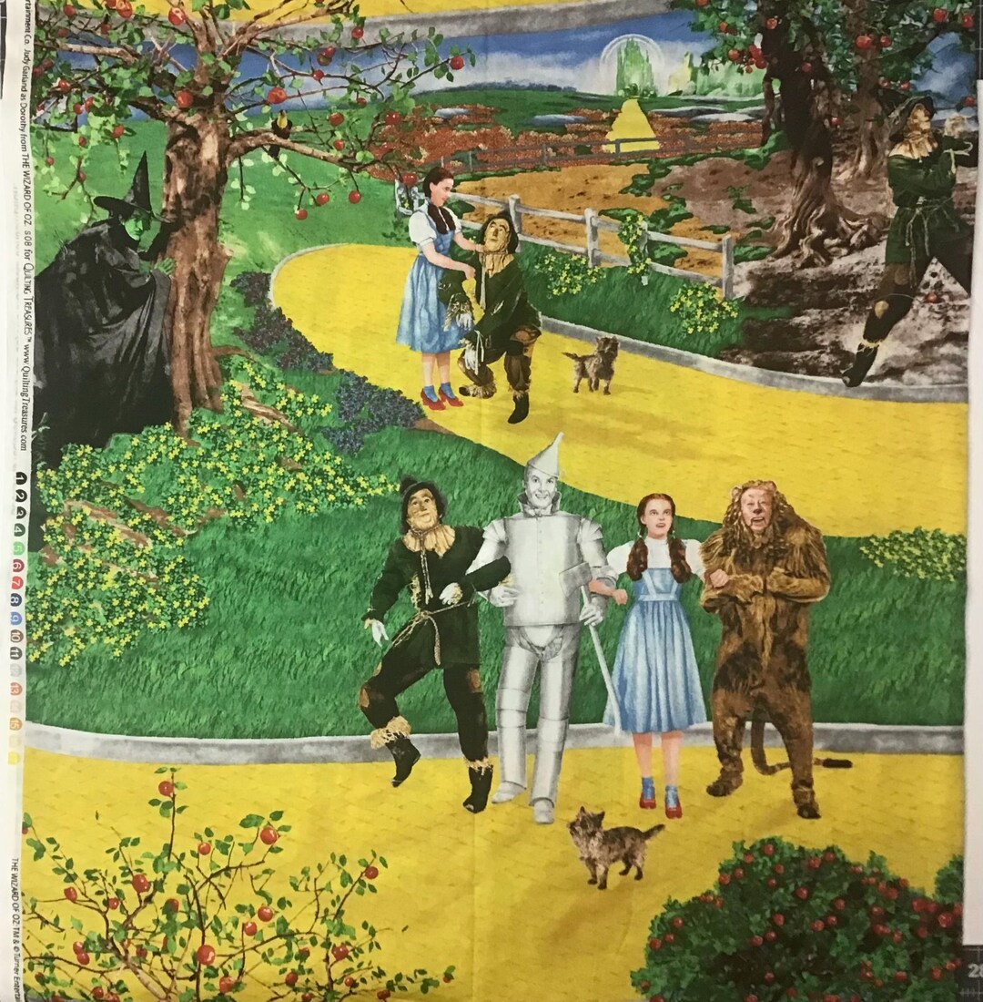 The Wizard of Oz Full Landscapes Quilting Treasures & Turner Co. 100% ...