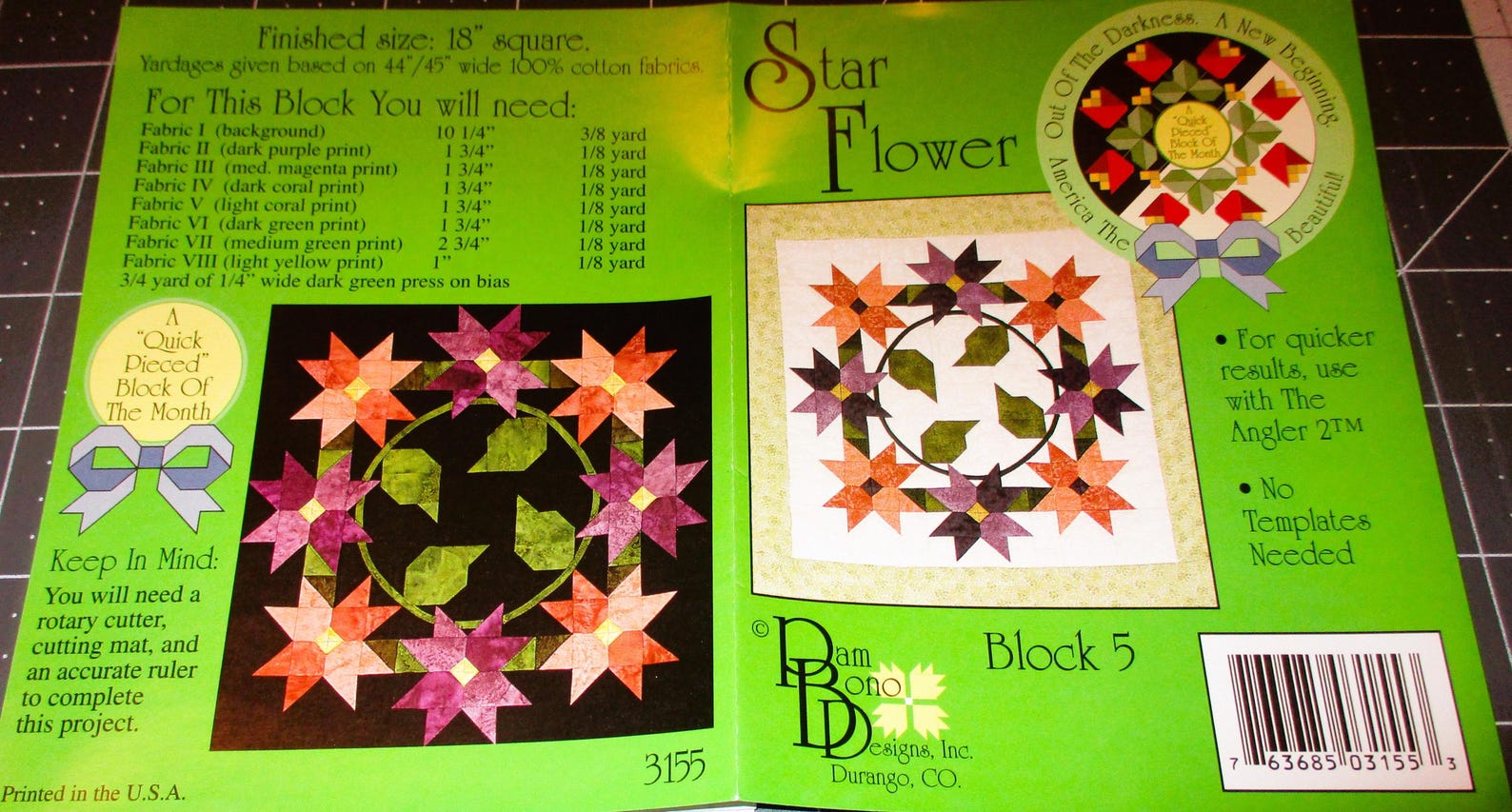 Pam Bono Designs "out of the Darkness, A New Beginning" Blocks. 9 Block ...
