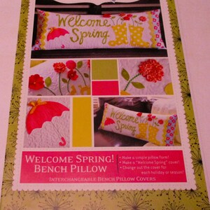Welcome Spring Kimberbell 2014 Bench Pillow Covers KD173. Physical ...