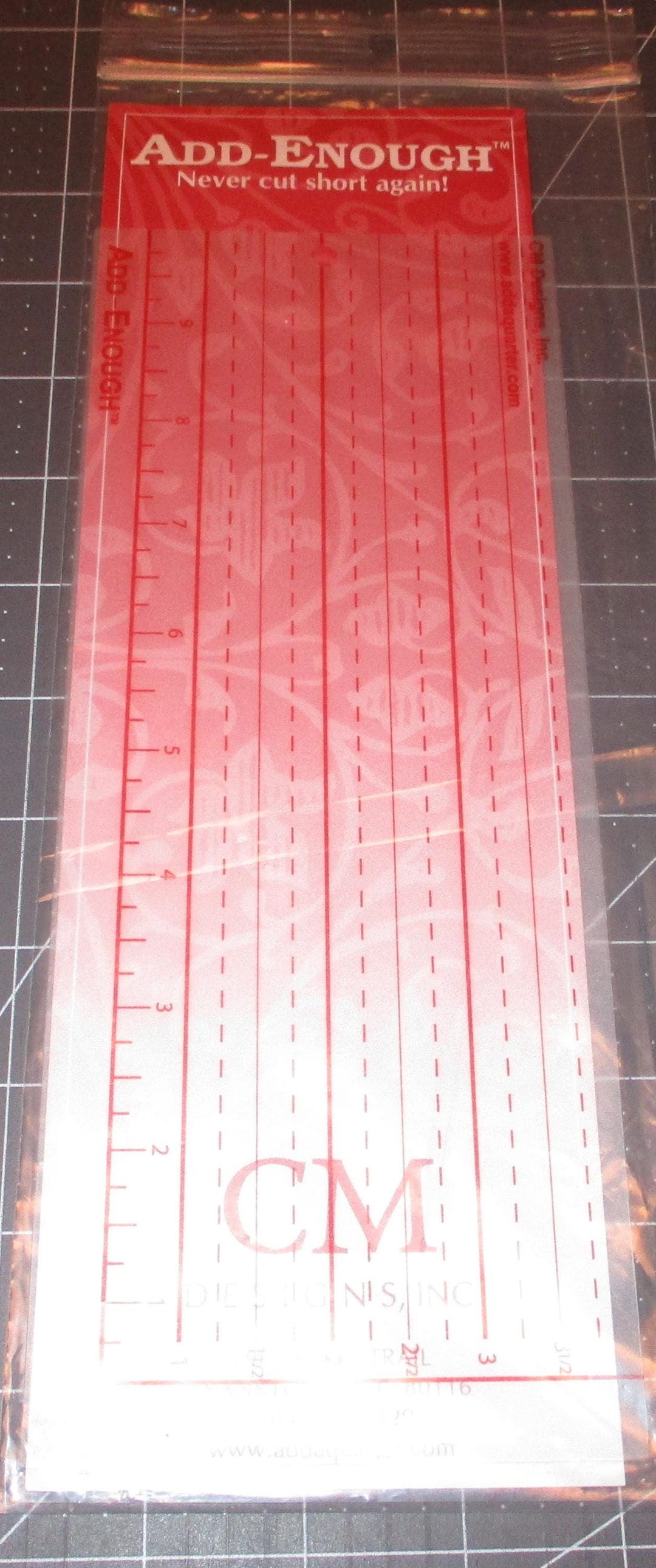 Add-enough Quilt Ruler, 4" X 10" - Never Cut Short Again When Paper ...