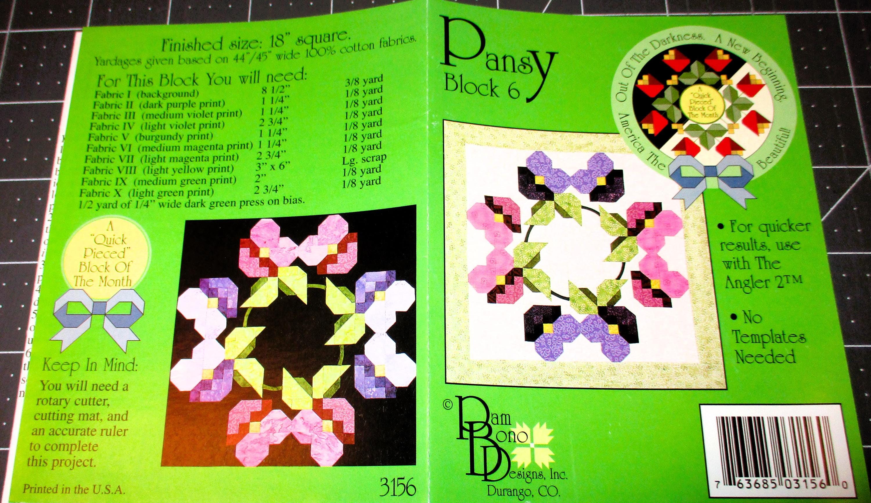 Pam Bono Designs "out of the Darkness, A New Beginning" Blocks. 9 Block ...