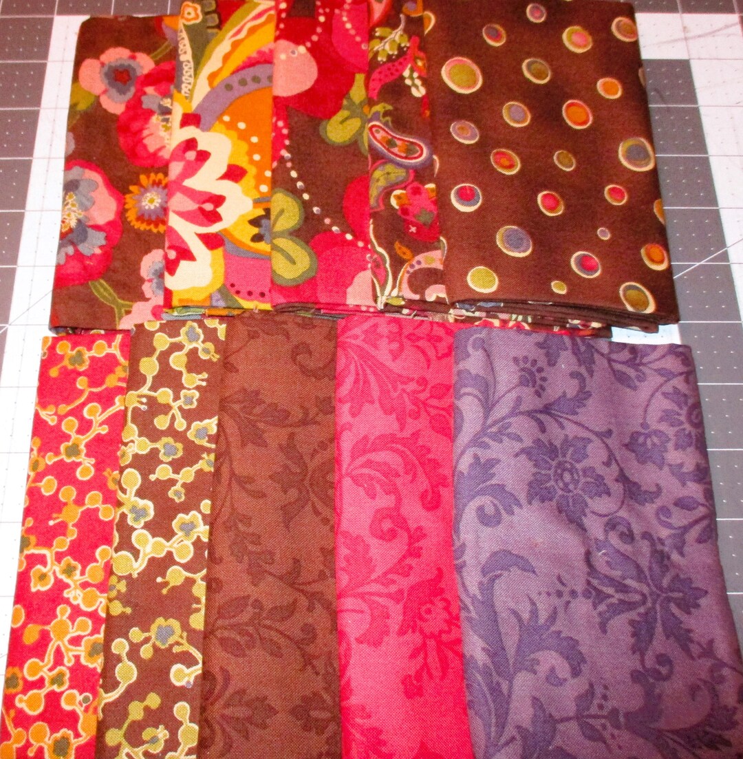 Fresh Air MODA 14 Fat Quarter Bundle. 10 Matching Unique Fabrics From ...