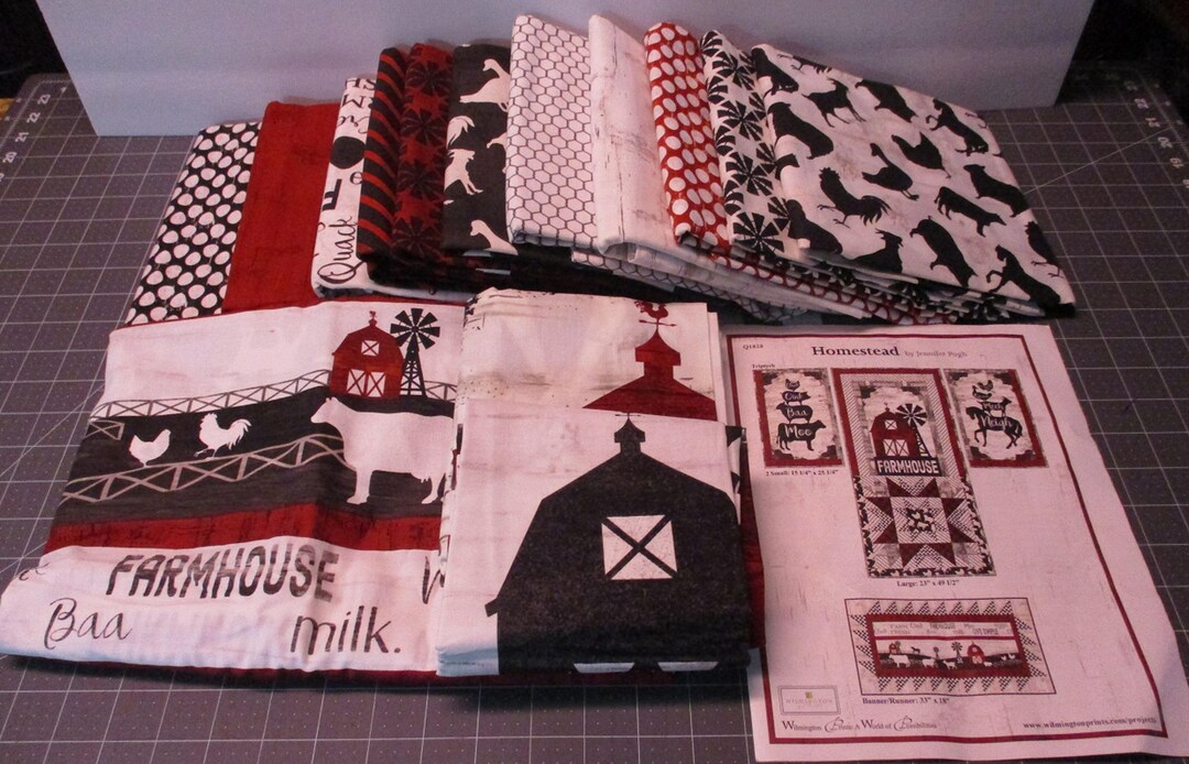 20 Yards HOMESTEAD Triptych Panels and 20 Yards of Fabric Included in ...