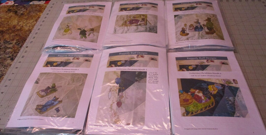 Raggedy Ruff 50% off Fabric Included Sale Designs "victorian Christmas ...