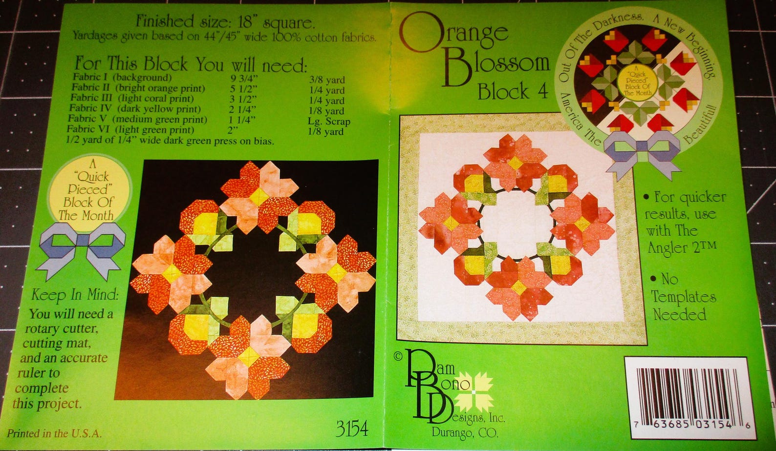 Pam Bono Designs "out of the Darkness, A New Beginning" Blocks. 9 Block ...