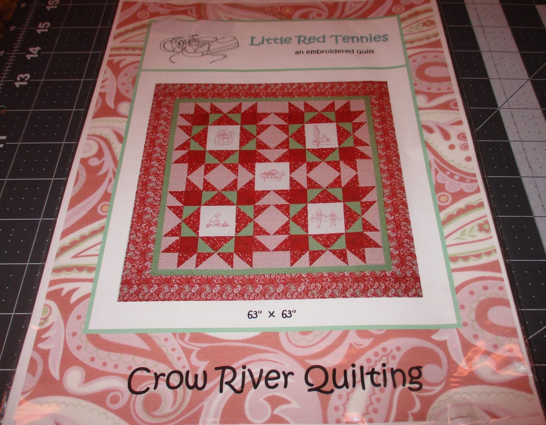 Little Red Tennies an Embroidered Quilt From Crow River Quilting ...