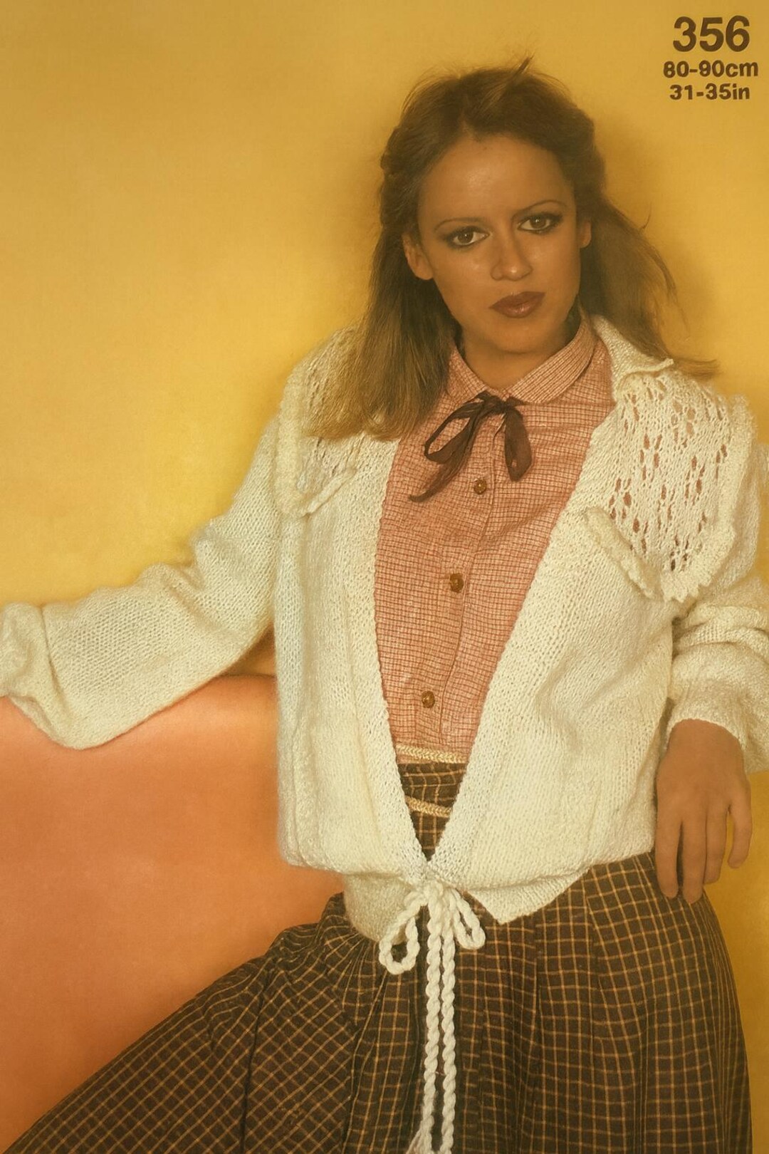 Vintage Lace Trim Knit Cardigan Pattern – 1979 PDF Download - Etsy