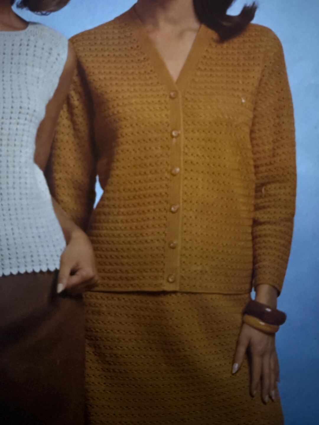 1960s Crochet Suit Pattern: Vintage Cardigan & Skirt (PDF Download) - Etsy