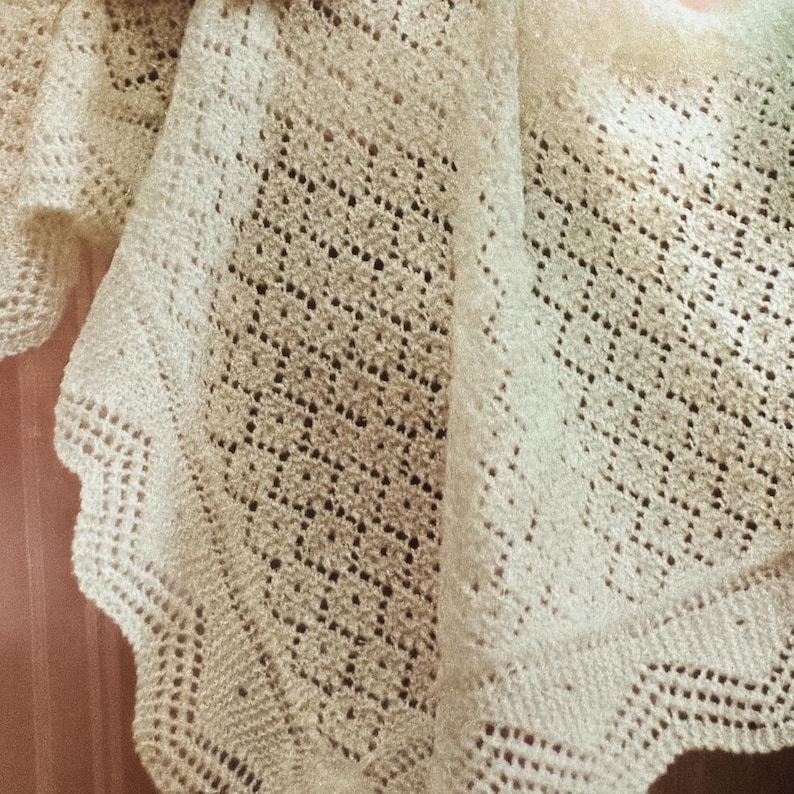 Vintage Baby Square Knitting Pattern PDF (35” × 35” Blanket) - Etsy UK