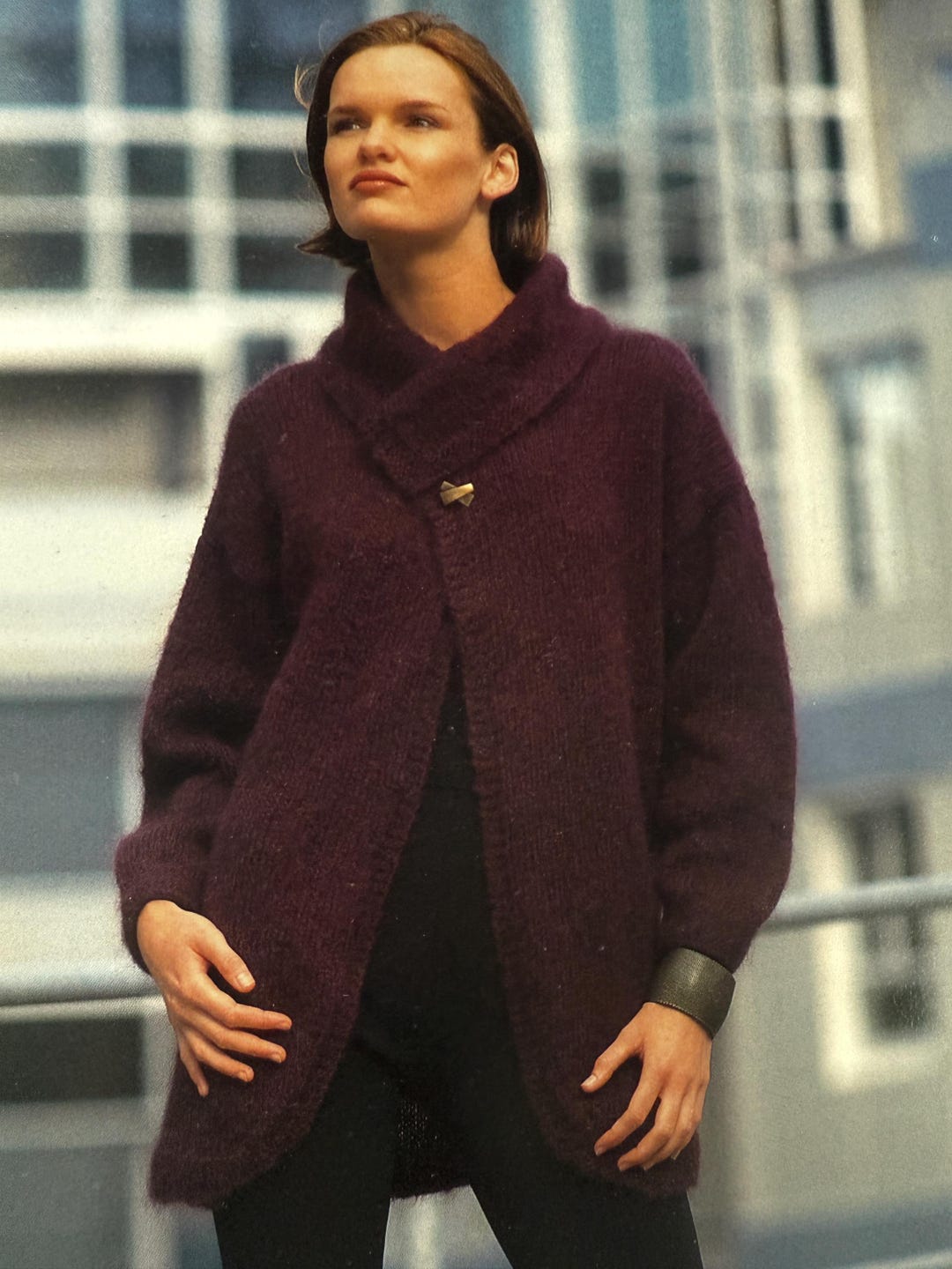 Opera Cape Thorobred Kashmir Mohair 12ply Pdf Knitting Pattern Vintage ...