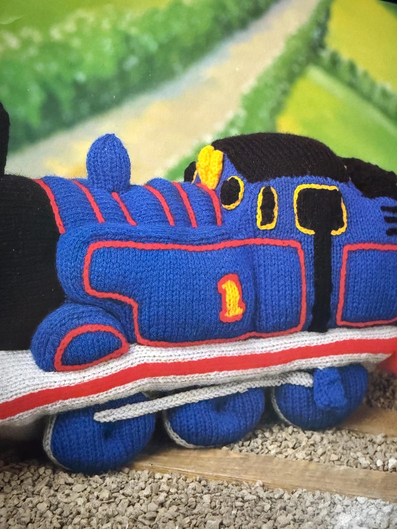 Train Plush Toy Knitting Pattern: Thomas Tank Engine (PDF Download) - Etsy