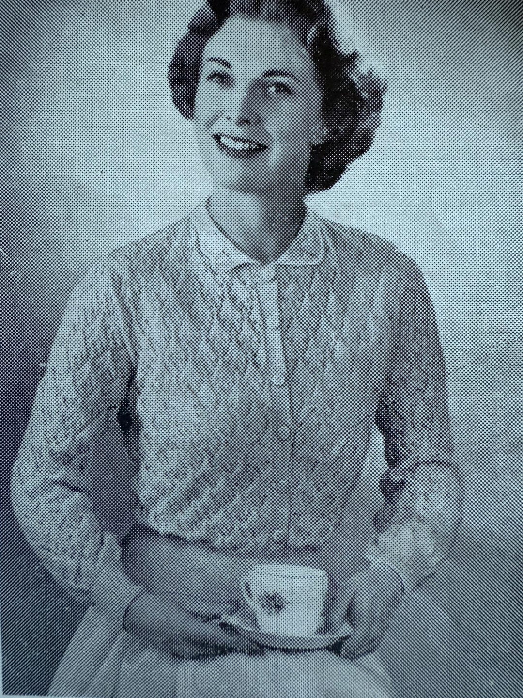 1957 2ply Knitting Pattern Sweater Bed Jacket Lace Jumper Vintage Pdf ...