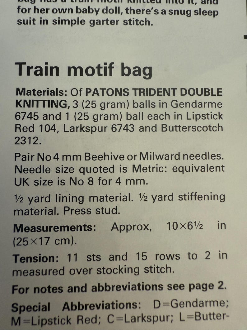 Vintage Train Knitting Pattern PDF: Retro Clutch Purse (digital ...