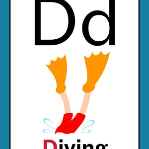 Summer ABC Flashcards | Printable Educational Activity for Kids - Etsy