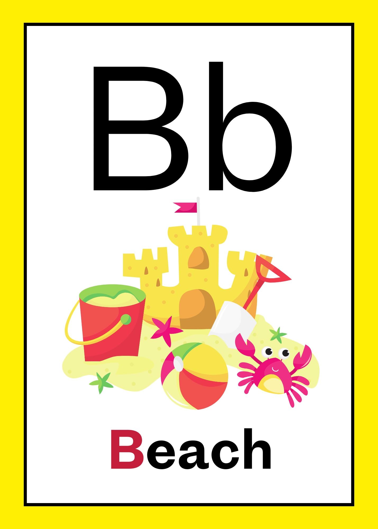 Summer ABC Flashcards | Printable Educational Activity for Kids - Etsy