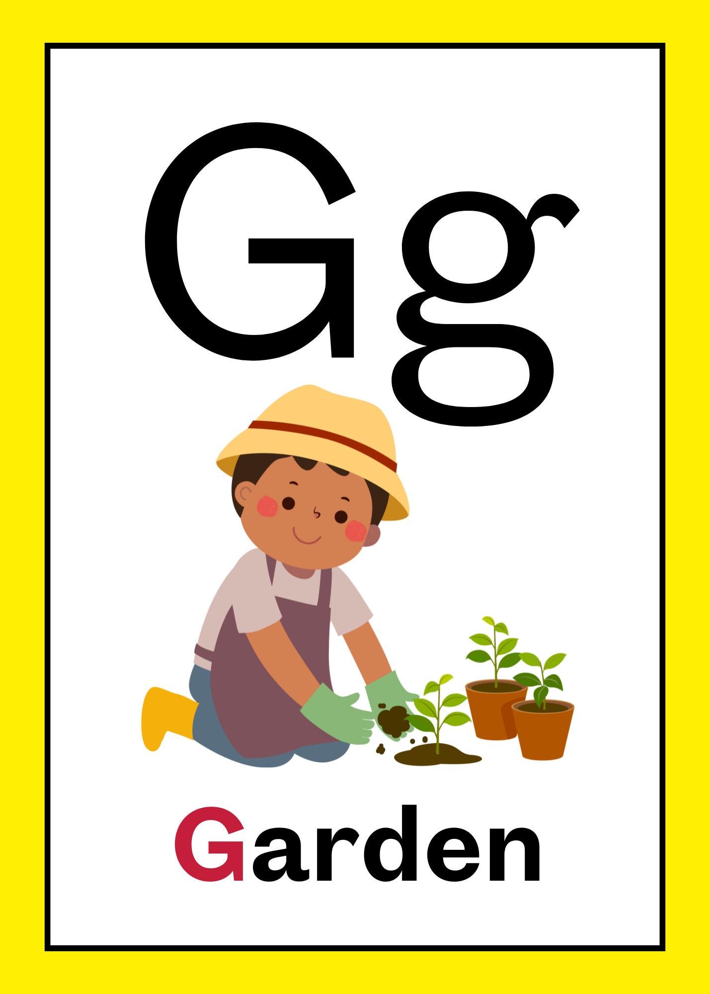 Summer ABC Flashcards | Printable Educational Activity for Kids - Etsy