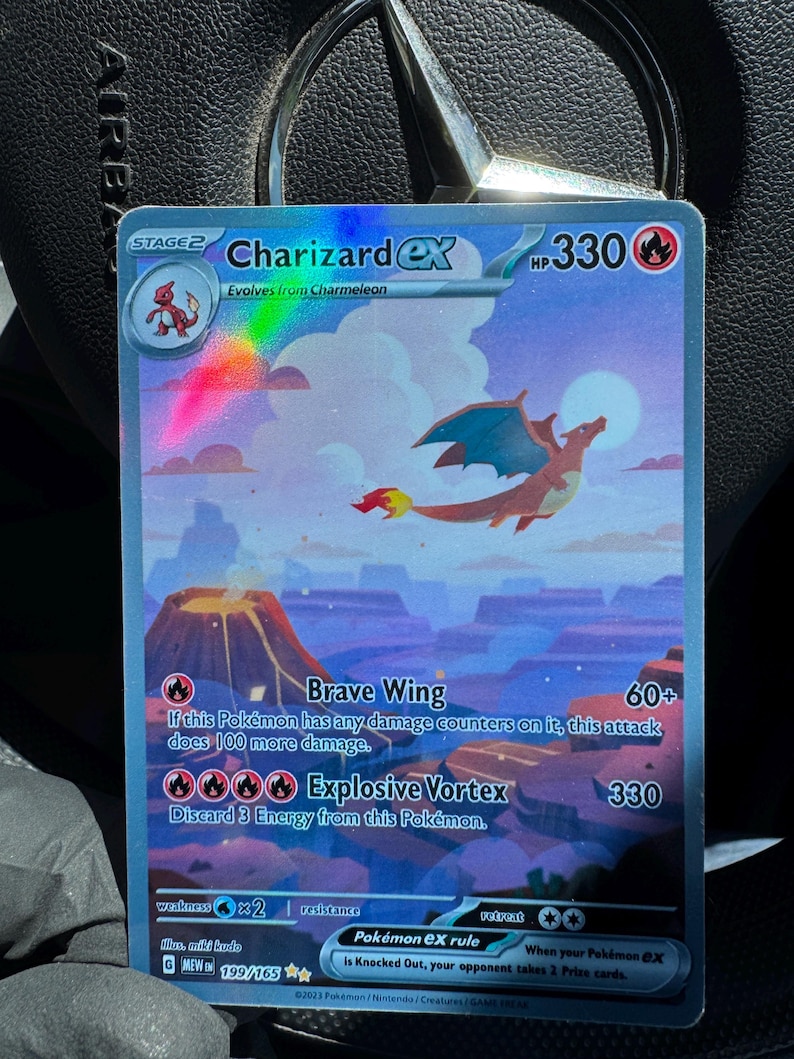 Charizard EX SIR Proxy Pokemon Card Scarlet & Violet 151 Full Art Not ...