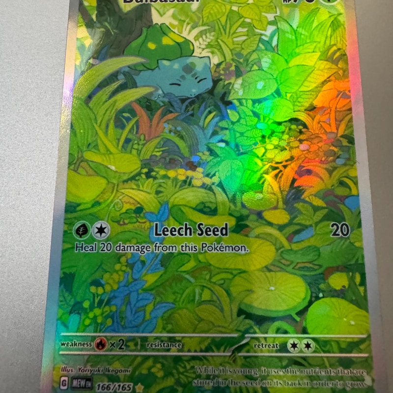 Bulbasaur Full Art Card - Etsy