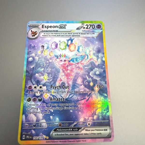 Espeon Full Art Card - Etsy