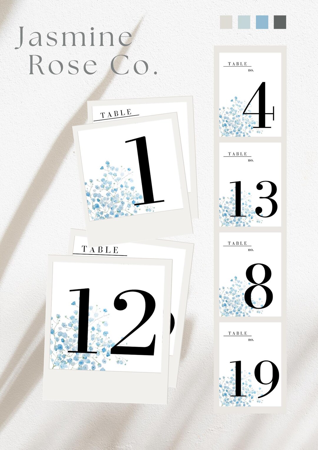 Editable Table Numbers | Instant Download | Customizable Canva Template ...