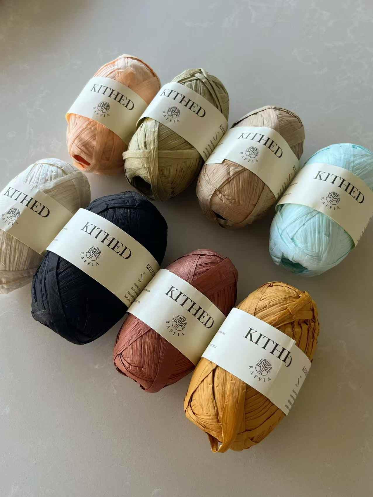 Japan Raffia Grass, Kithed Raffia Multi Yarn, Natural Raffia Yarn ...
