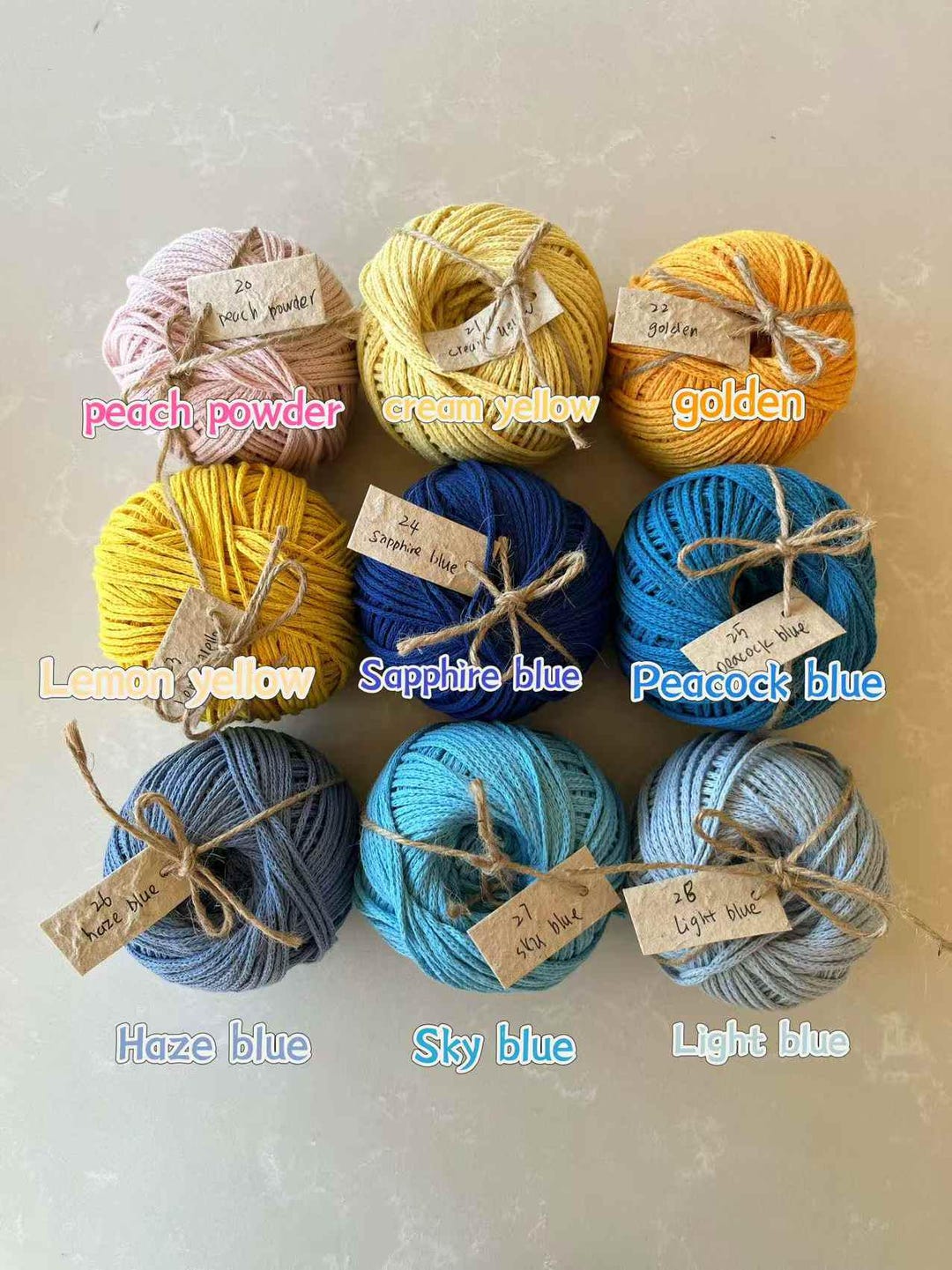 2mm Hard Cotton Crochet Yarn: Hand-woven Bag & Hat Thread - Etsy