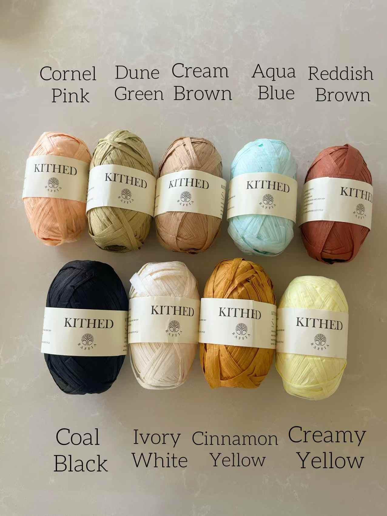 Japan Raffia Grass, Kithed Raffia Multi Yarn, Natural Raffia Yarn ...