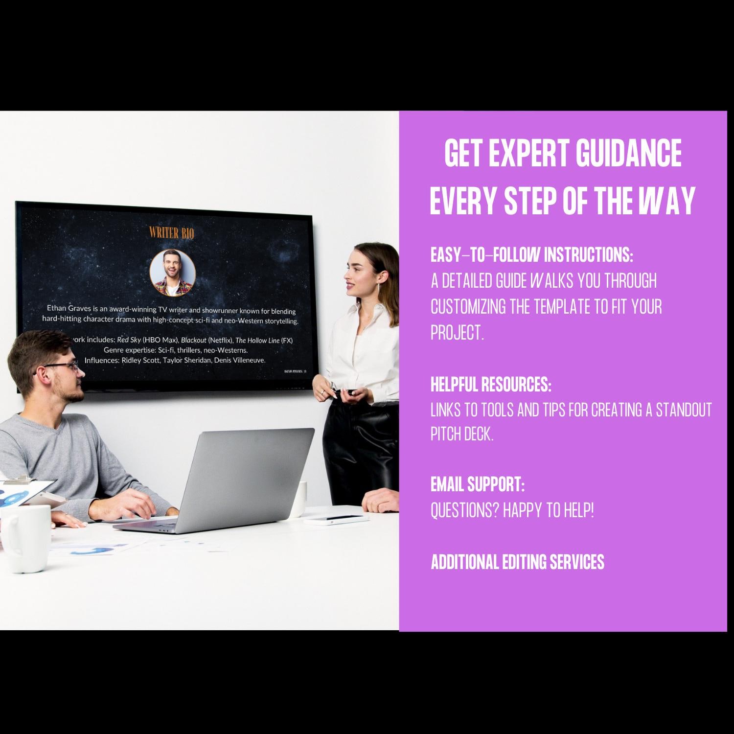 Blank Movie Pitch Deck Template for Screenwriters | 24 Editable Canva ...