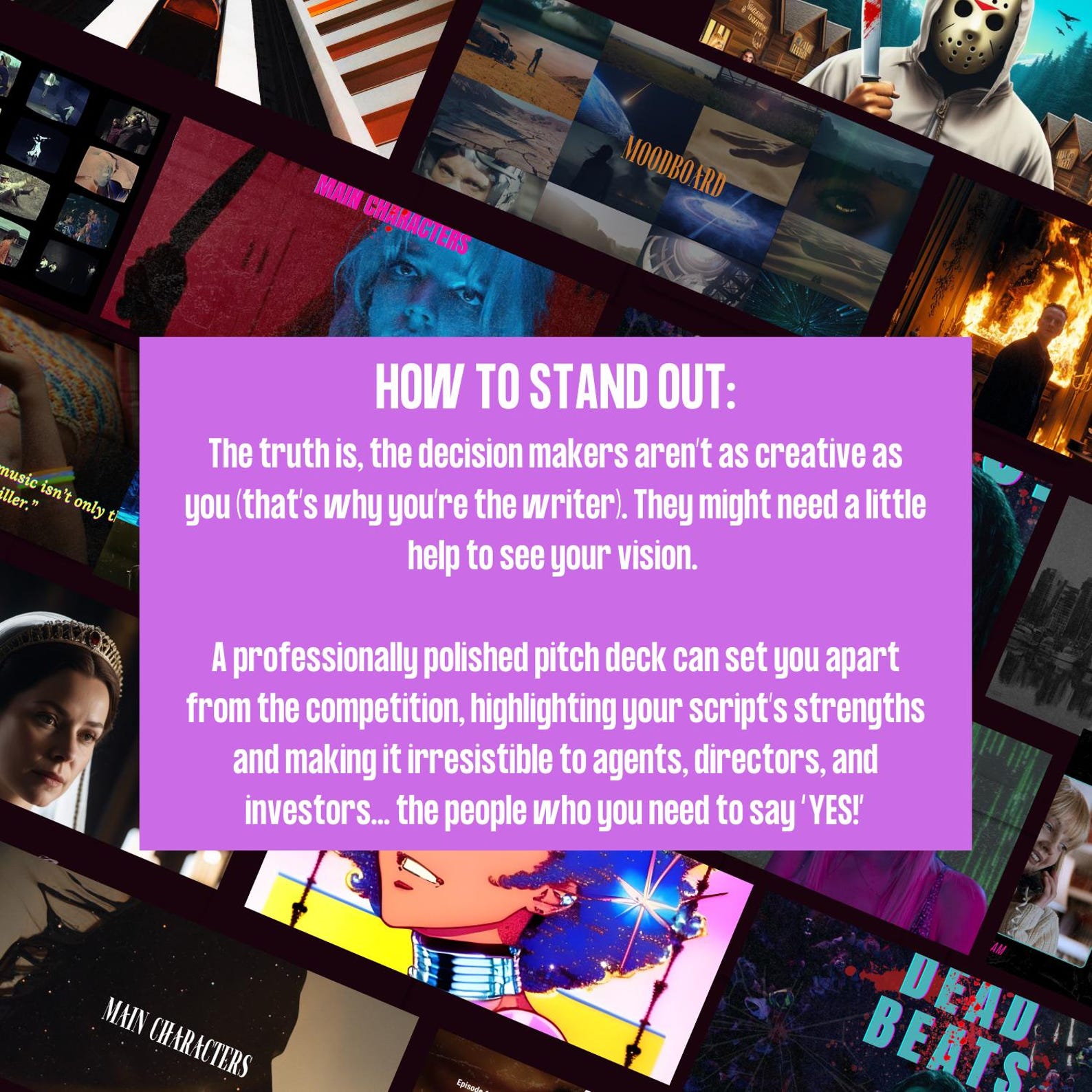 Movie Pitch Deck Template for Screenwriters: 24 Editable Canva Slides ...