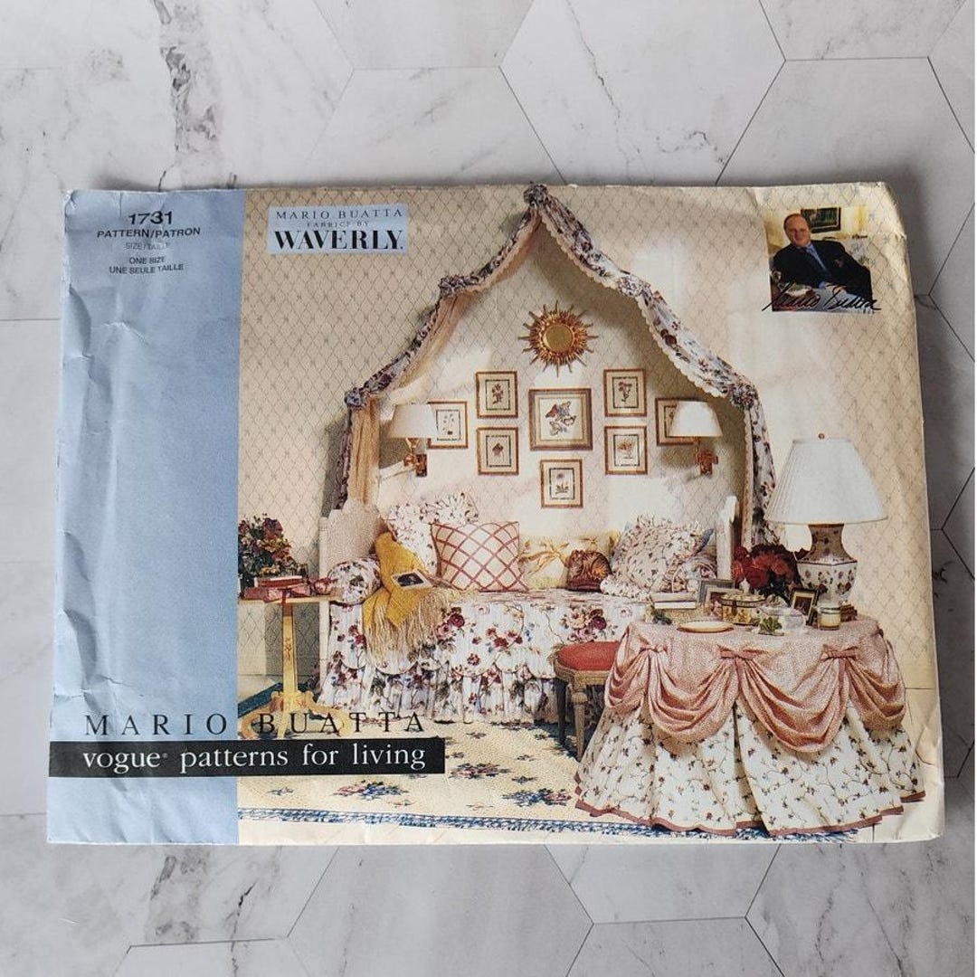 Vogue Sewing Pattern 1731 Mario Buatta Bedroom Bedding & Accessories ...