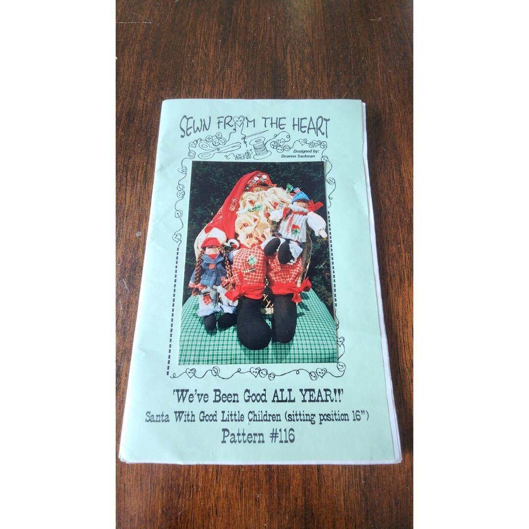 We've Been Good All Year! Santa With Good Little Children Craft Pattern ...
