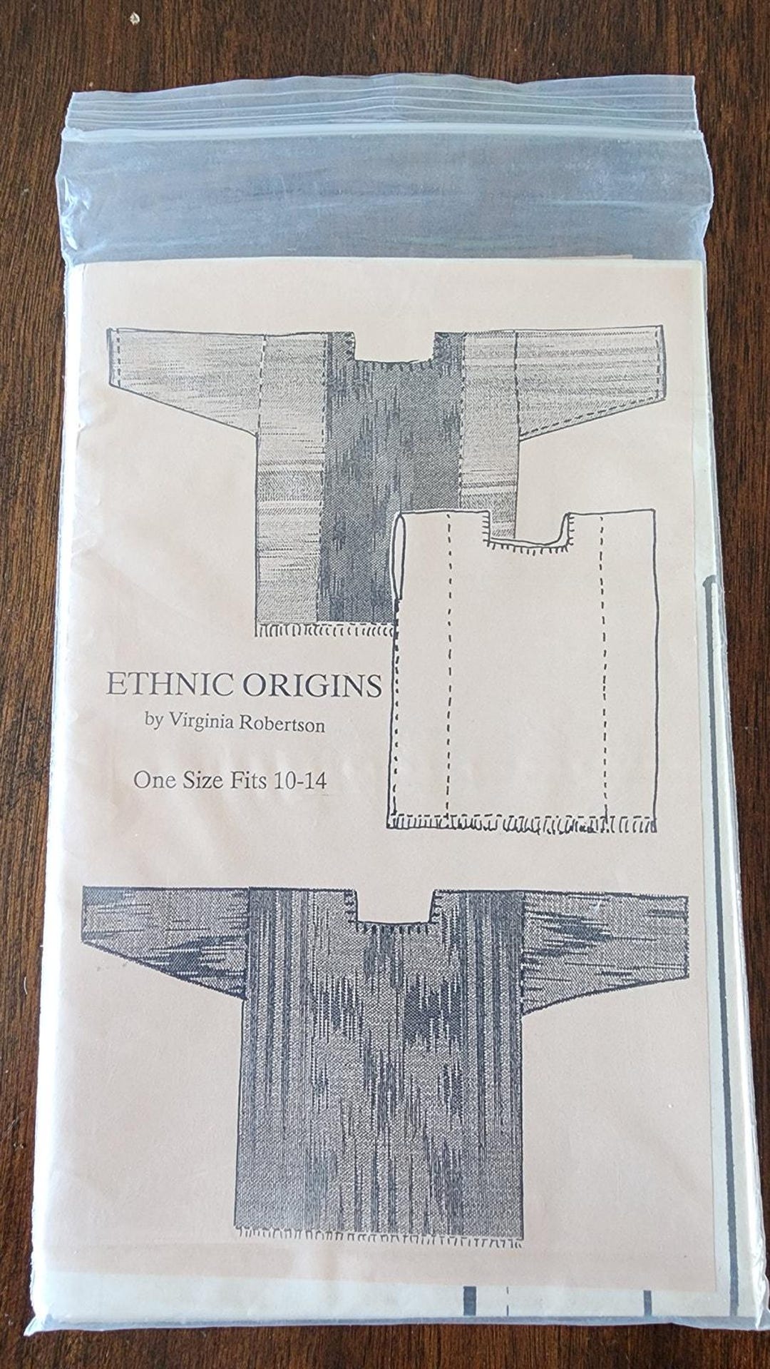 Ethnic Origins by Virginia Robertson Sewing Pattern Fits Sz 10-14 Shirt ...