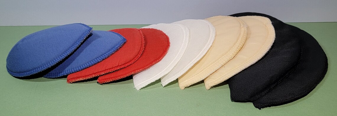 5 Pair Fabric Covered Foam Shoulder Pads Solid Color Inserts - Etsy